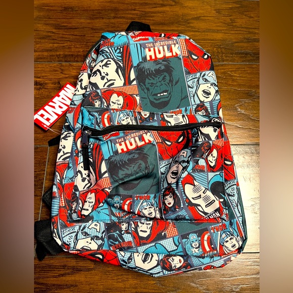 Marvel | Accessories | Marvel Comic Backpack Black Widow Thor Black ...